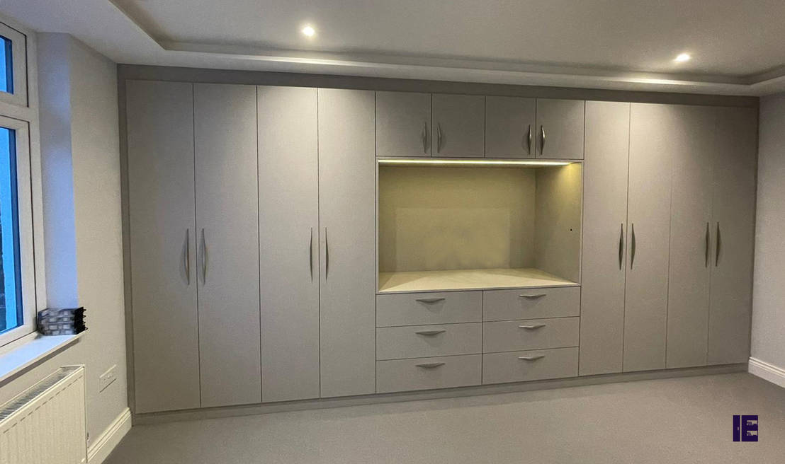 Wooden Wardrobe TV Unit Dressing Unit | Arlington | Inspired Elements ...