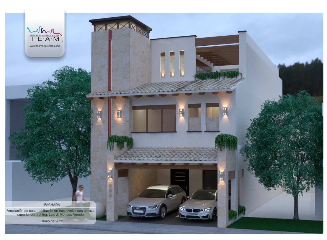 PROYECTO DE REMODELACIÓN Y AMPLIACIÓN DE CASA EN TRES NIVELES | homify