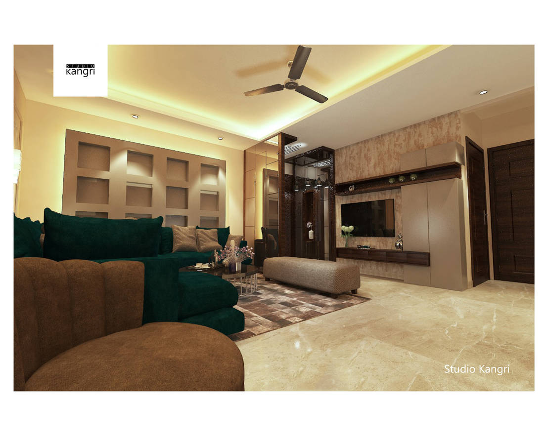 Contemporary theme interior for 3BHK (mahima elanza) | homify