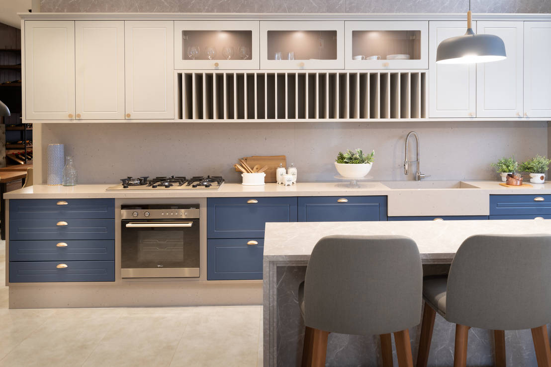Cozinhas com acabamentos azuis | homify