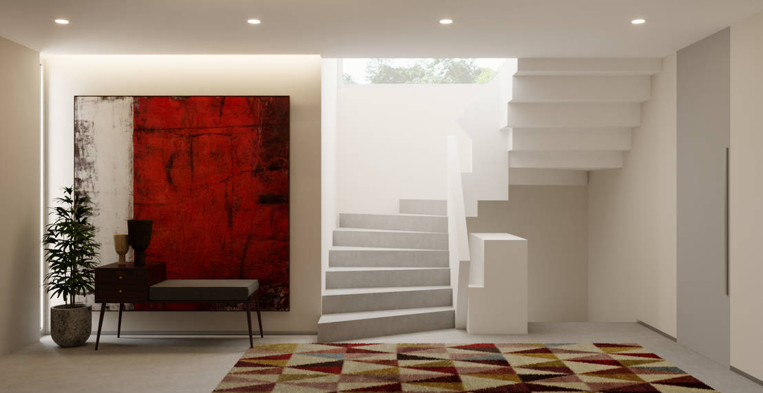 Hall / escada Mid century modern | homify