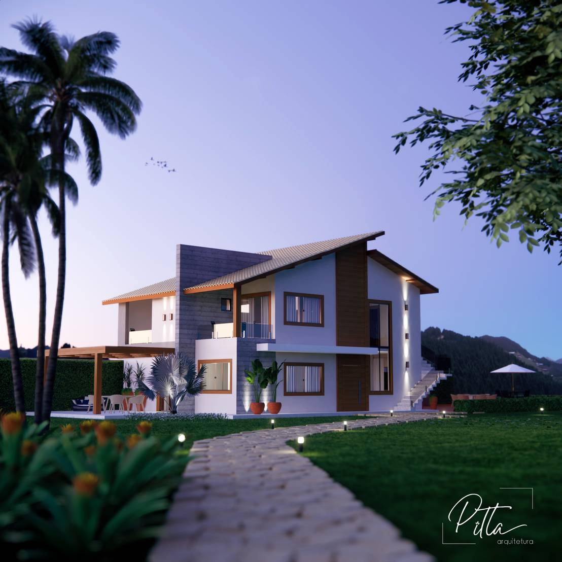 Fachada Casa de Campo - Projeto Pitta Arquitetura - Arquiteto em Espera Feliz, Pedra Menina e ...