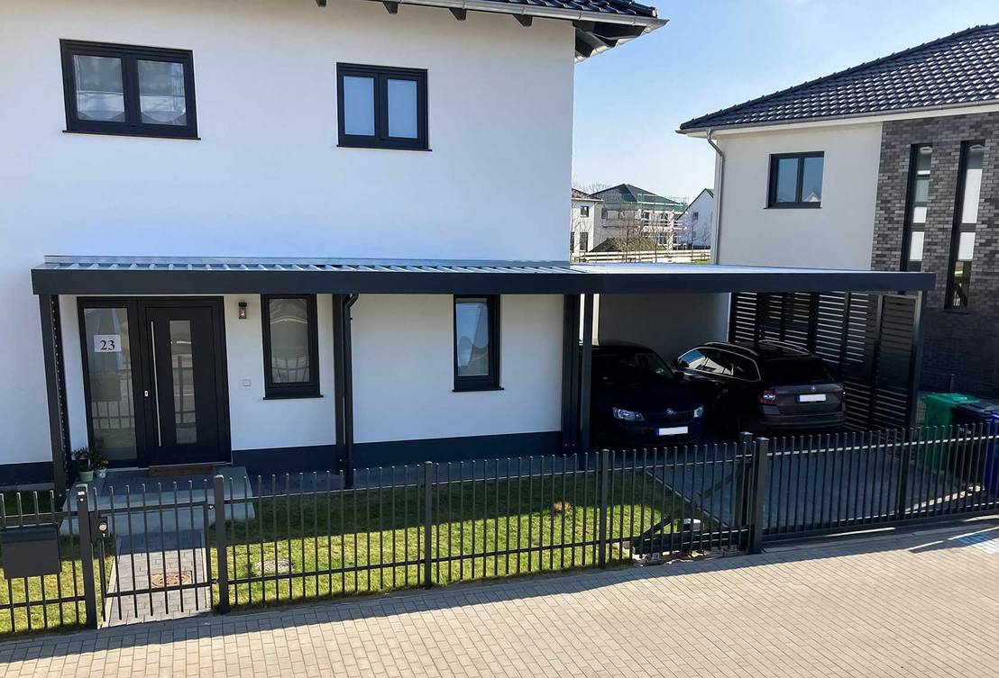 Luxus Vordach Carport Kombination Bilder