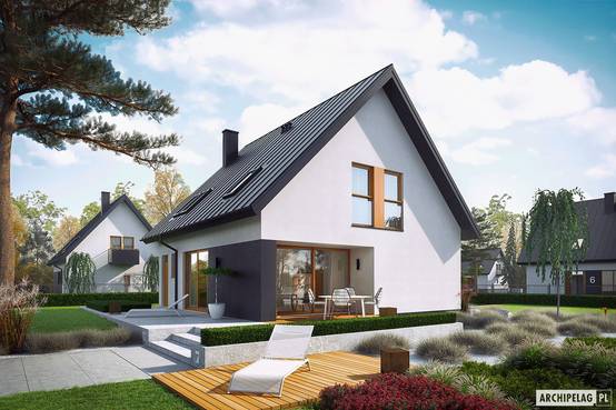 Проект недорого мансардного дома за 4,5 млн рублей | homify