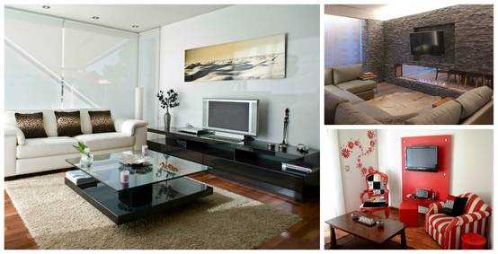 13 ideas para incluir la TV en salas pequeñas (y que se vea fantástica ...