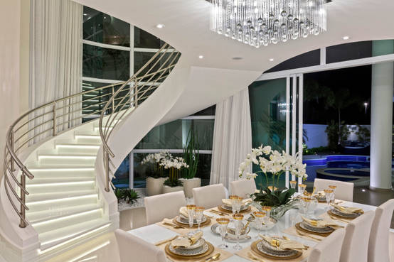 12 ideias lindas para iluminar a escada com spots, pendentes ou LEDs ...