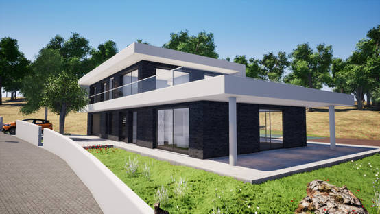 Projeto de arquitetura moradia moderna, na Figueira da Foz | homify
