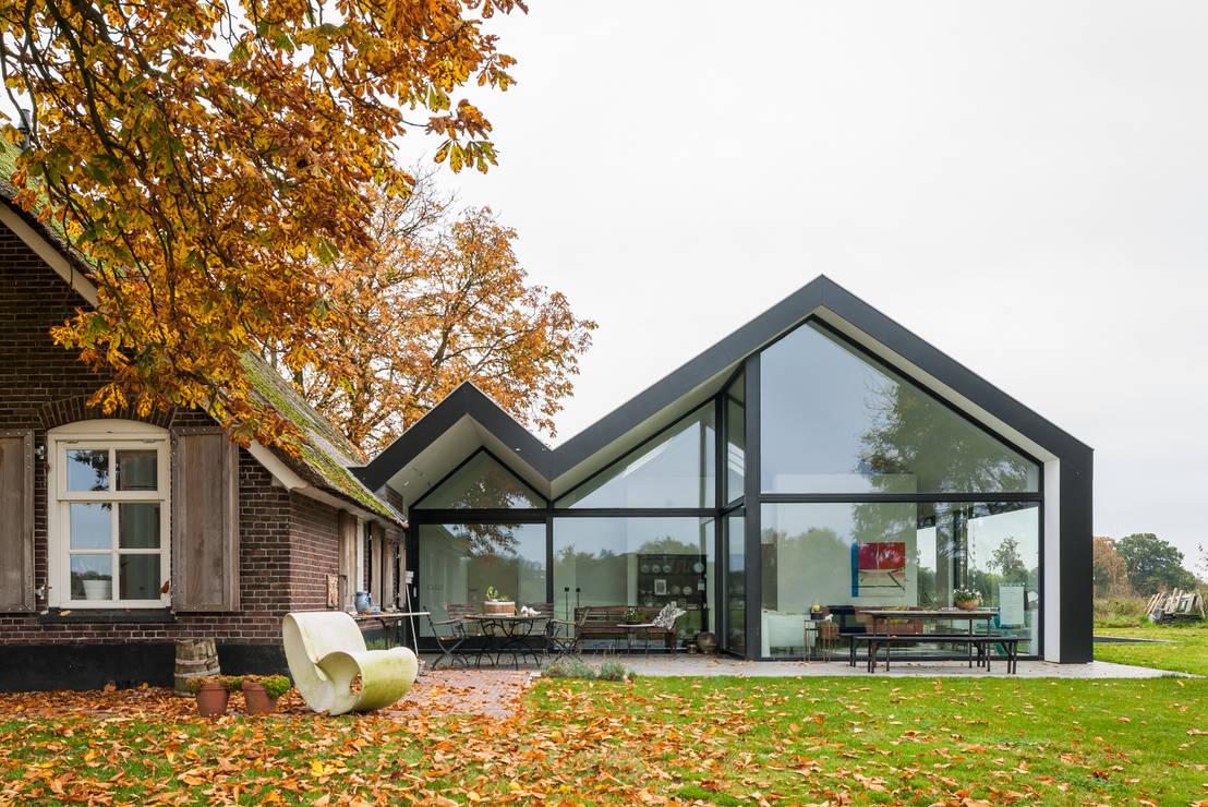 Oude boerderij met moderne uitbreiding in Laren