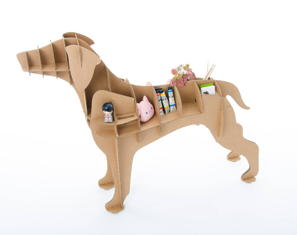 Mueble hecho de cartón en forma de perro, milimetrado | homify