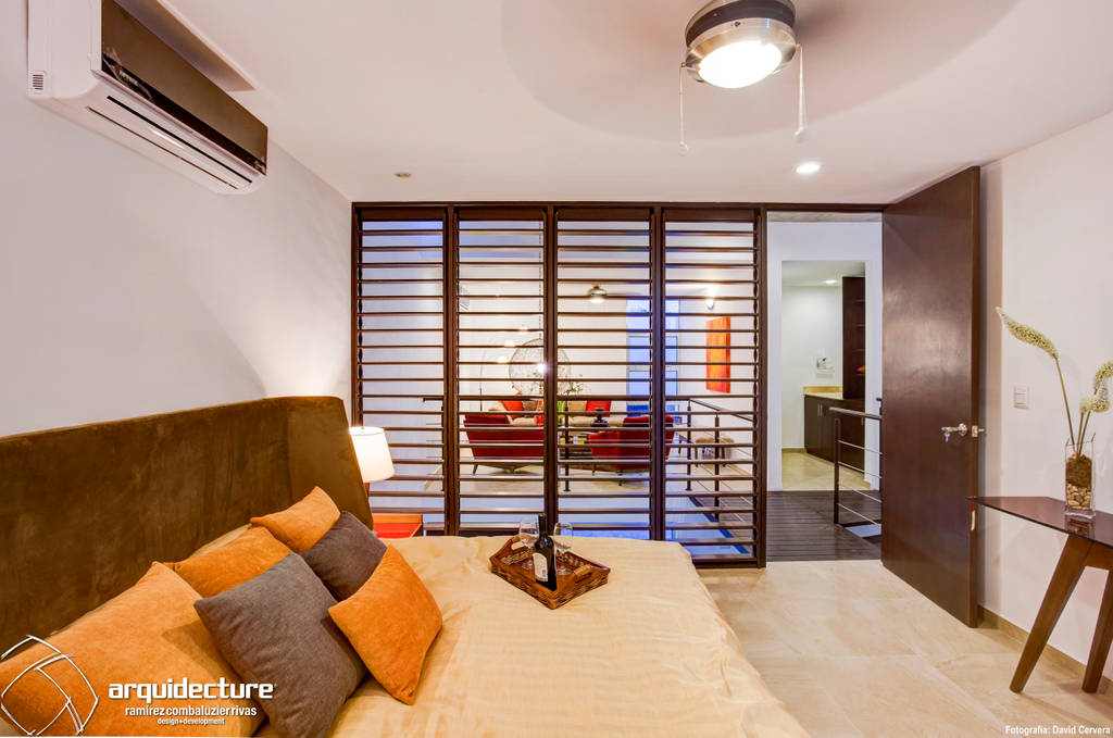 Recámara principal dormitorios minimalistas de grupo arquidecture ...