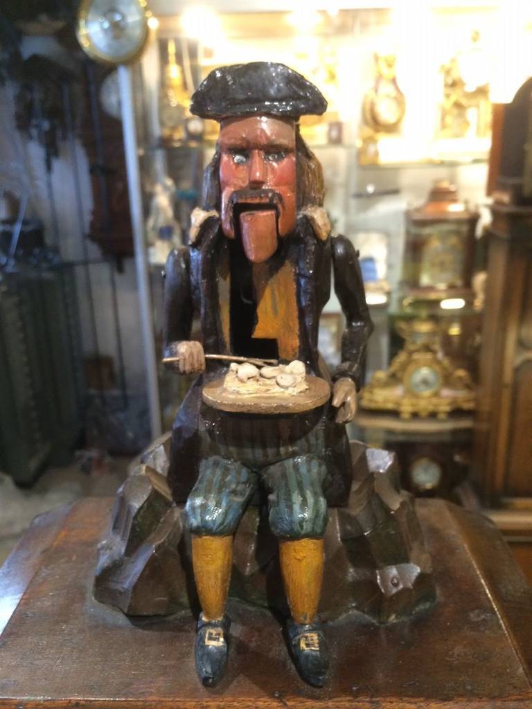 Black forest clock automata: dumpling eater knödelfresser., london ...