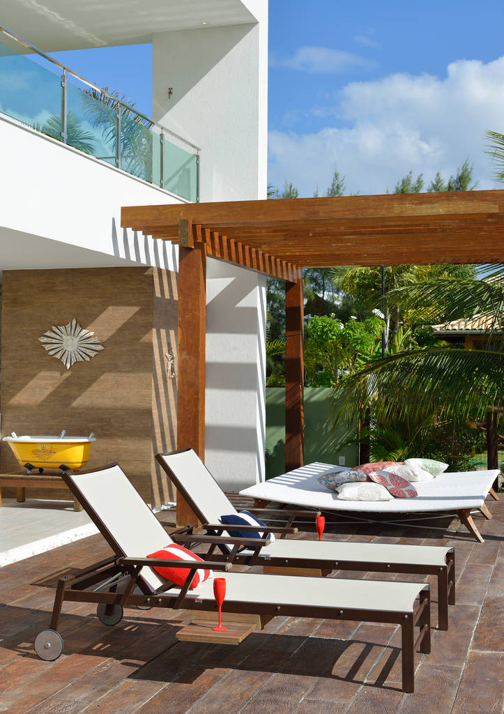 Deck varandas, alpendres e terraços modernos por pinheiro martinez ...