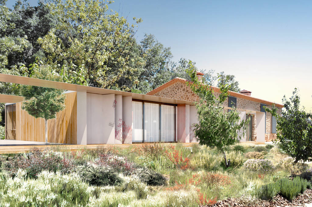 ¡moderna y rural! una gran casa con hermoso jardín, estudio de ...