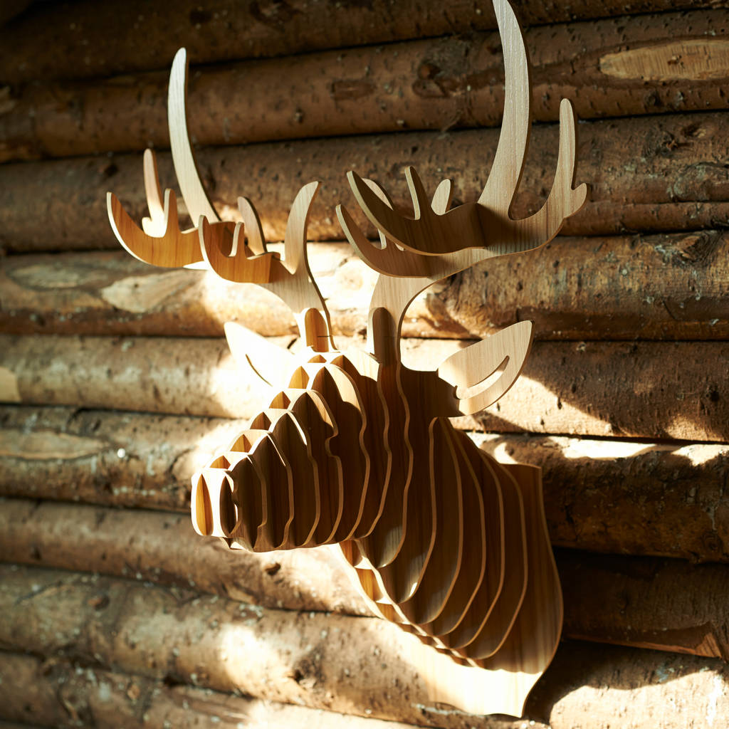 Laminated ash stag head | homify