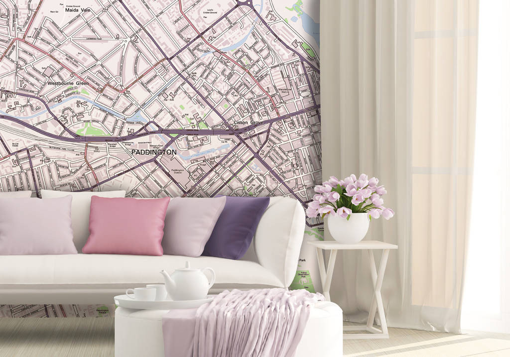 Custom street map wallpaper | homify