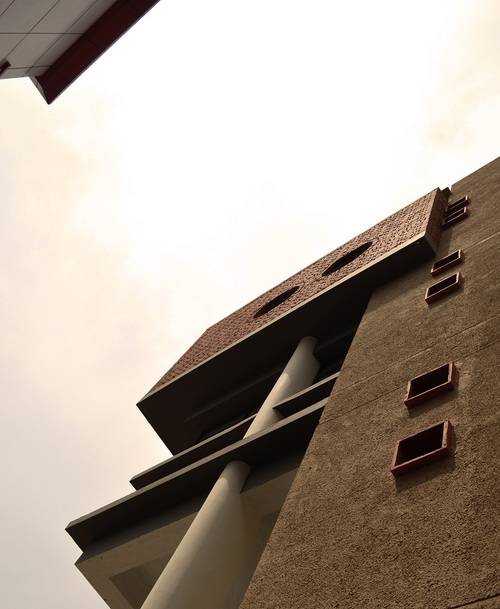 elevation- building skyline modern office buildings by chaukor studio ...