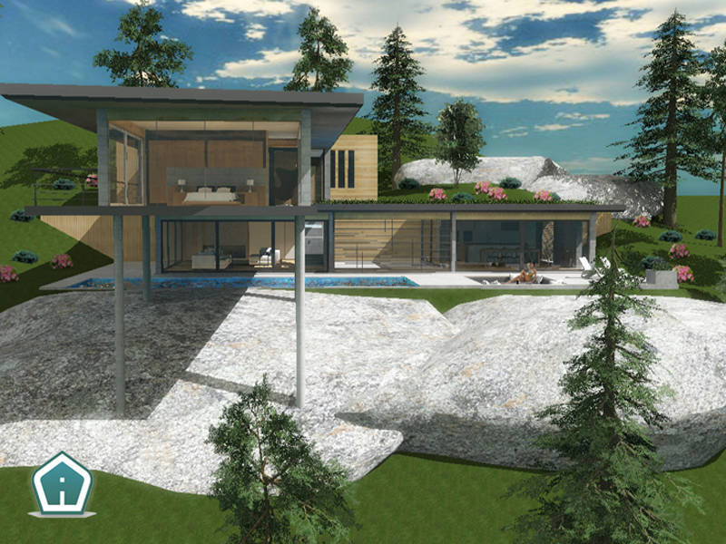 Esterni e giardini case moderne di 3d casa design moderno | homify