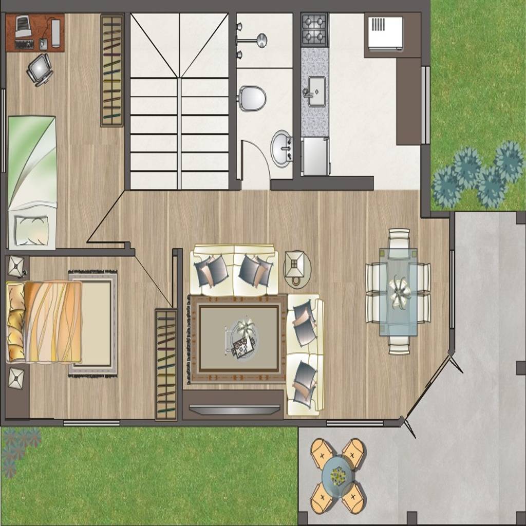 Planta baixa do pavimento térreo | homify