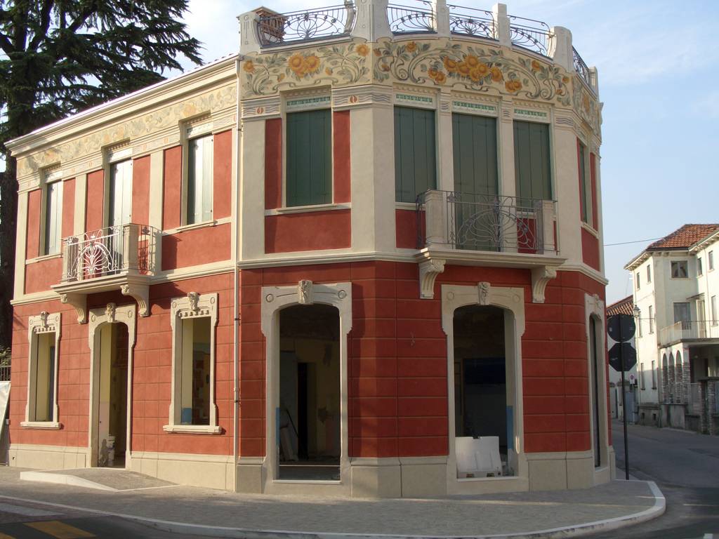 Decorazione fregio in stile liberty, paolo bellò decoratore ...