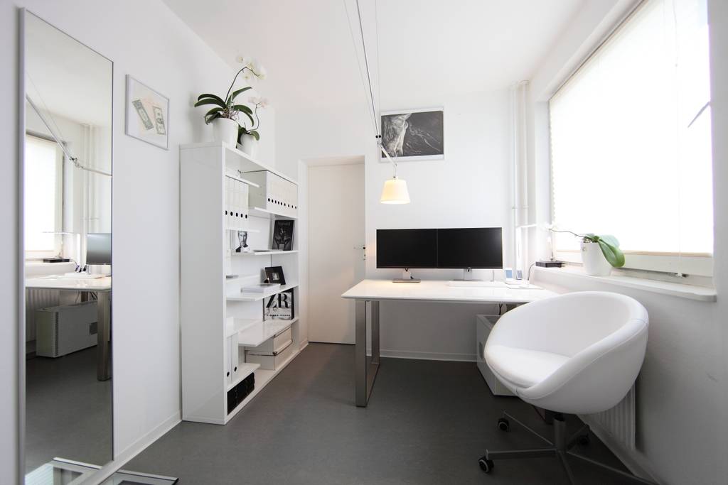 Häusliches arbeitszimmer in weiß nadine buslaeva interior design ...