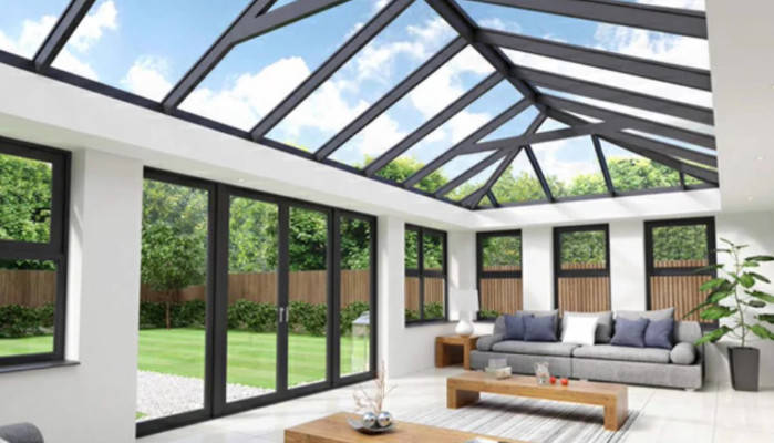 Claasical aluminium stack doors and skylights | homify