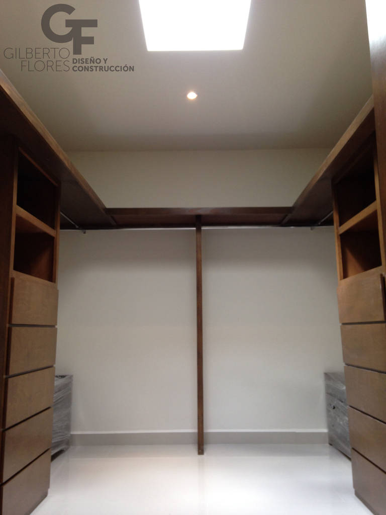 Vestidor recamara principal gf arquitectos vestidores modernos | homify