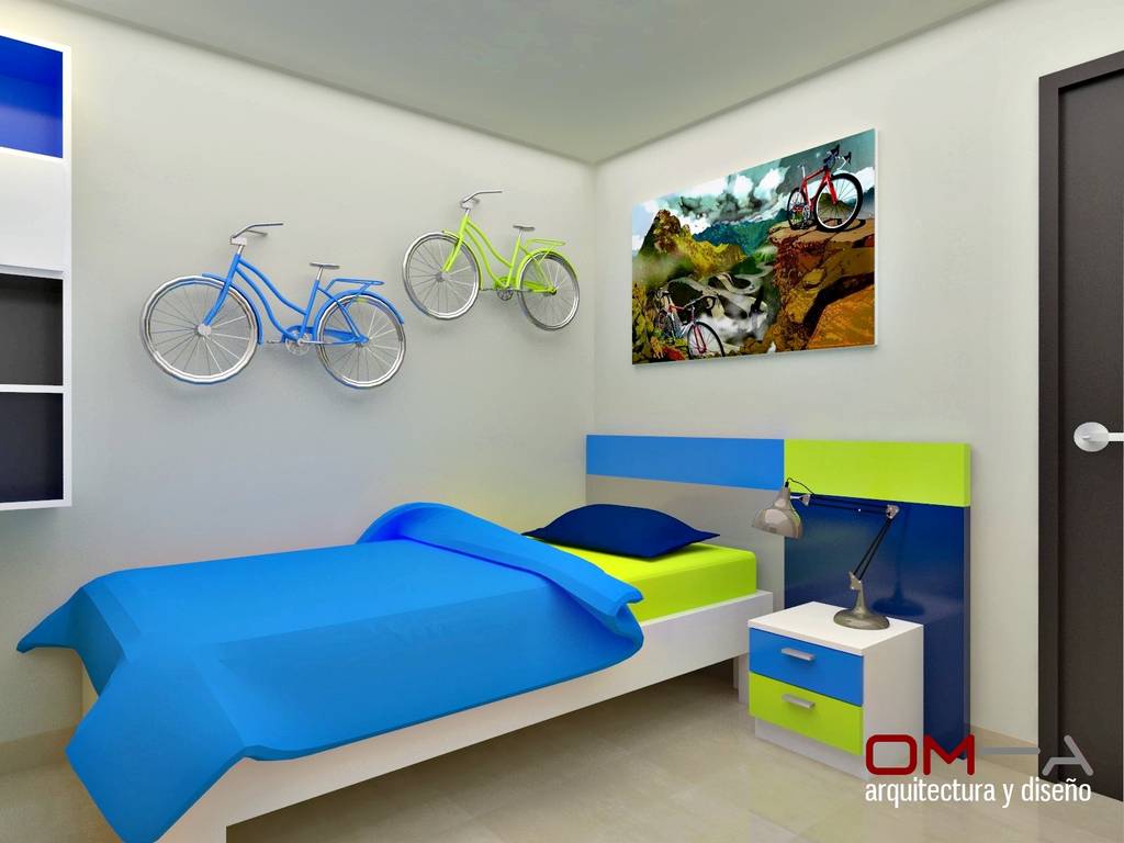 Diseño interior en apartamento, espacio dormitorio de niño cuartos ...