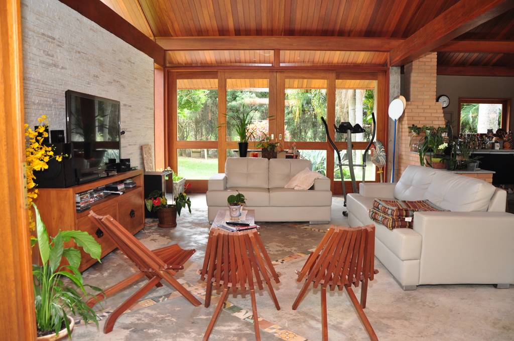 Área de lazer rústica. varandas, alpendres e terraços rústicos por lozí ...