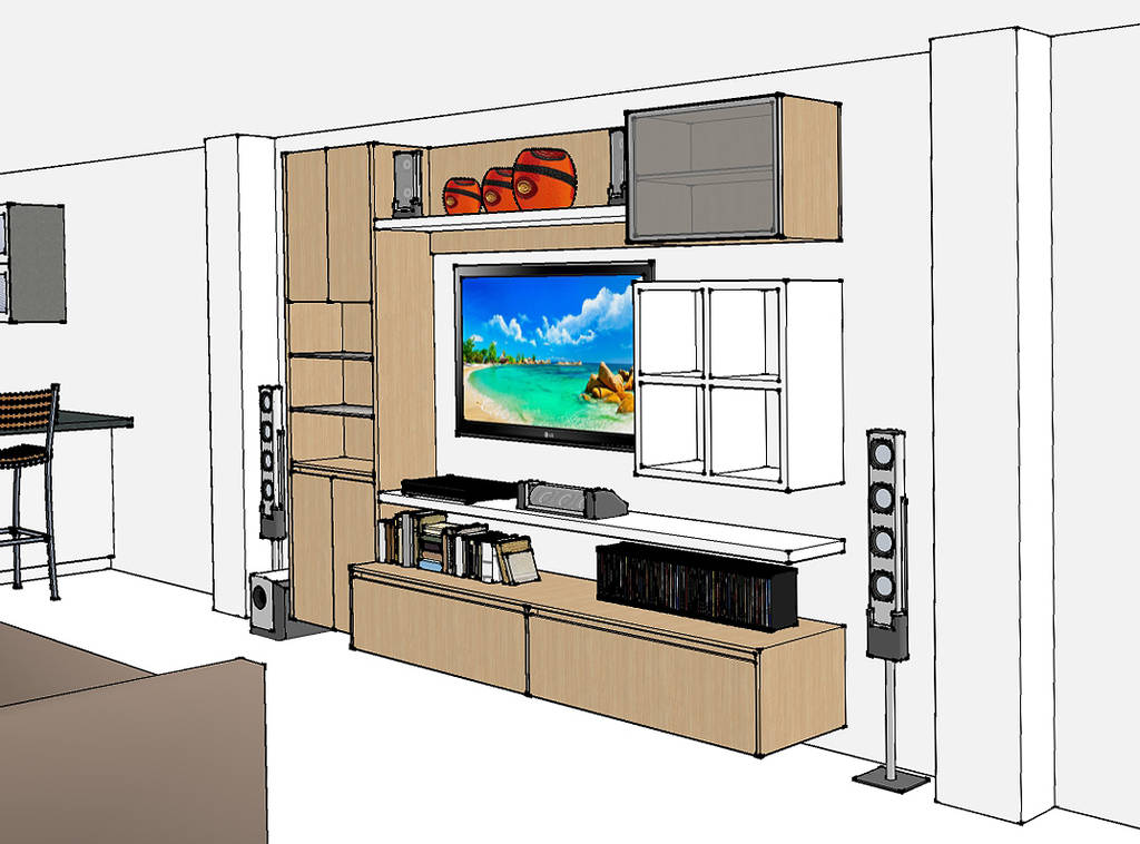 Render mueble televisión | homify