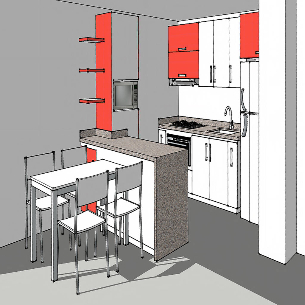 Render cocina integral | homify