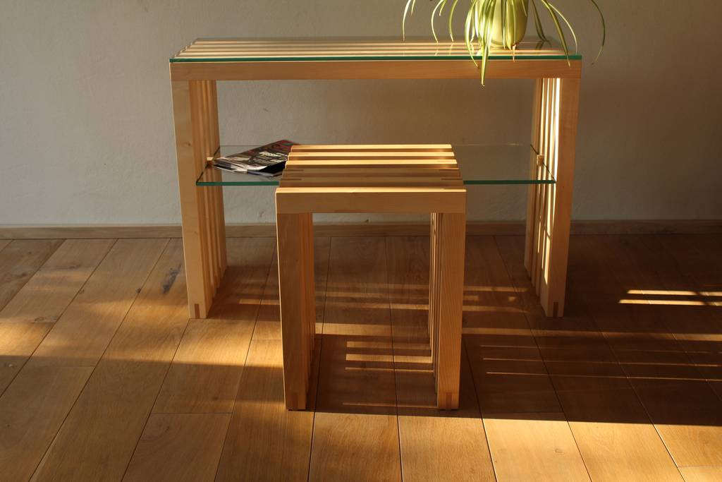 Tisch ahorn mit hocker ahorn im sittingwood design | homify