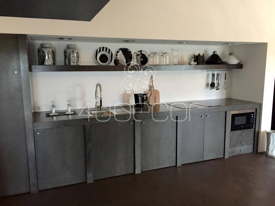 Bancada e móveis de cozinha revestidos a microcimento | homify