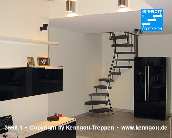 Raumspartreppe kenngott-1m²-treppe stein | homify