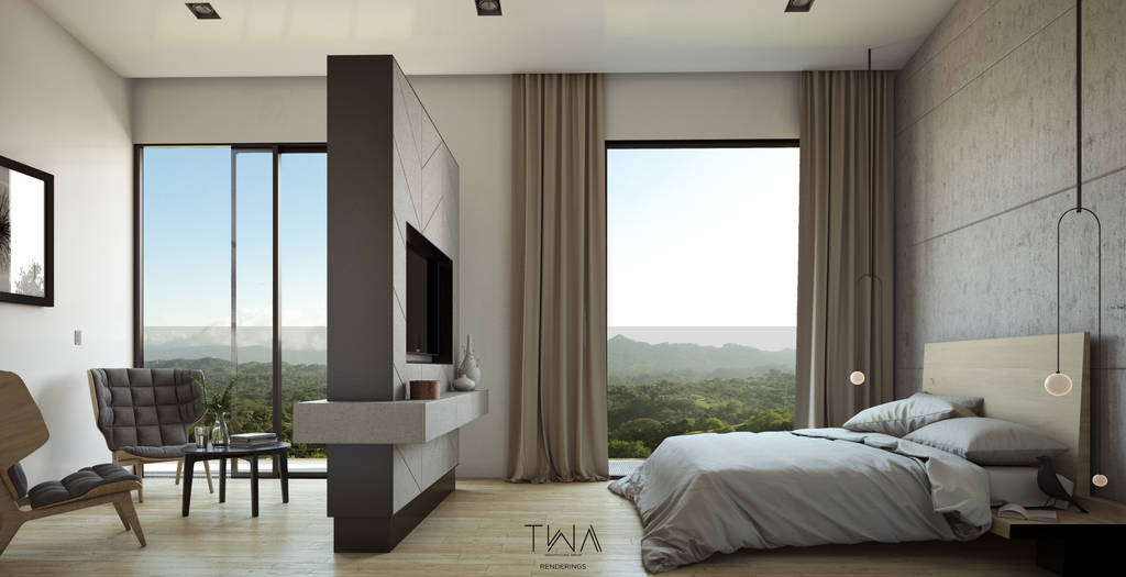 Recámara principal tw/a architectural group dormitorios modernos casa ...