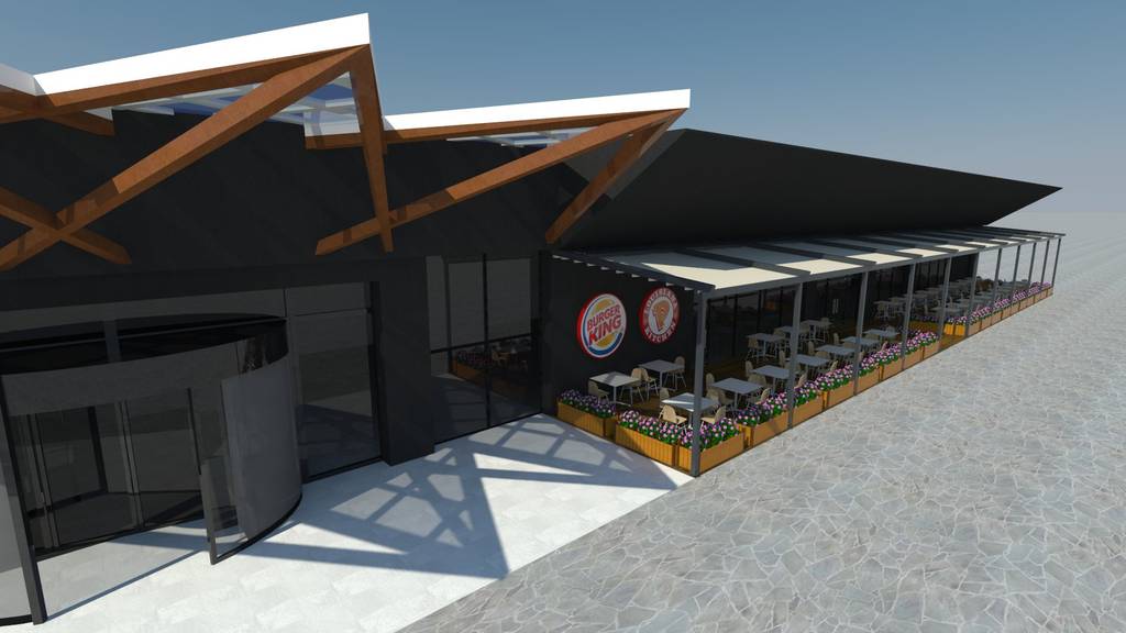 Burger king endülüs park otomati̇k rayli tente si̇stemi̇ projesi̇ ...