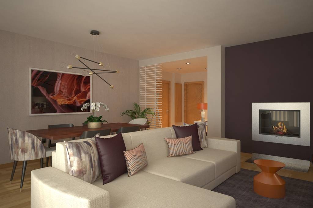 Livingroom, red centre - the essence of living | homify