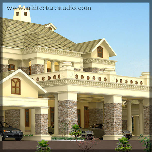 Colonial style luxury indian home design | homify