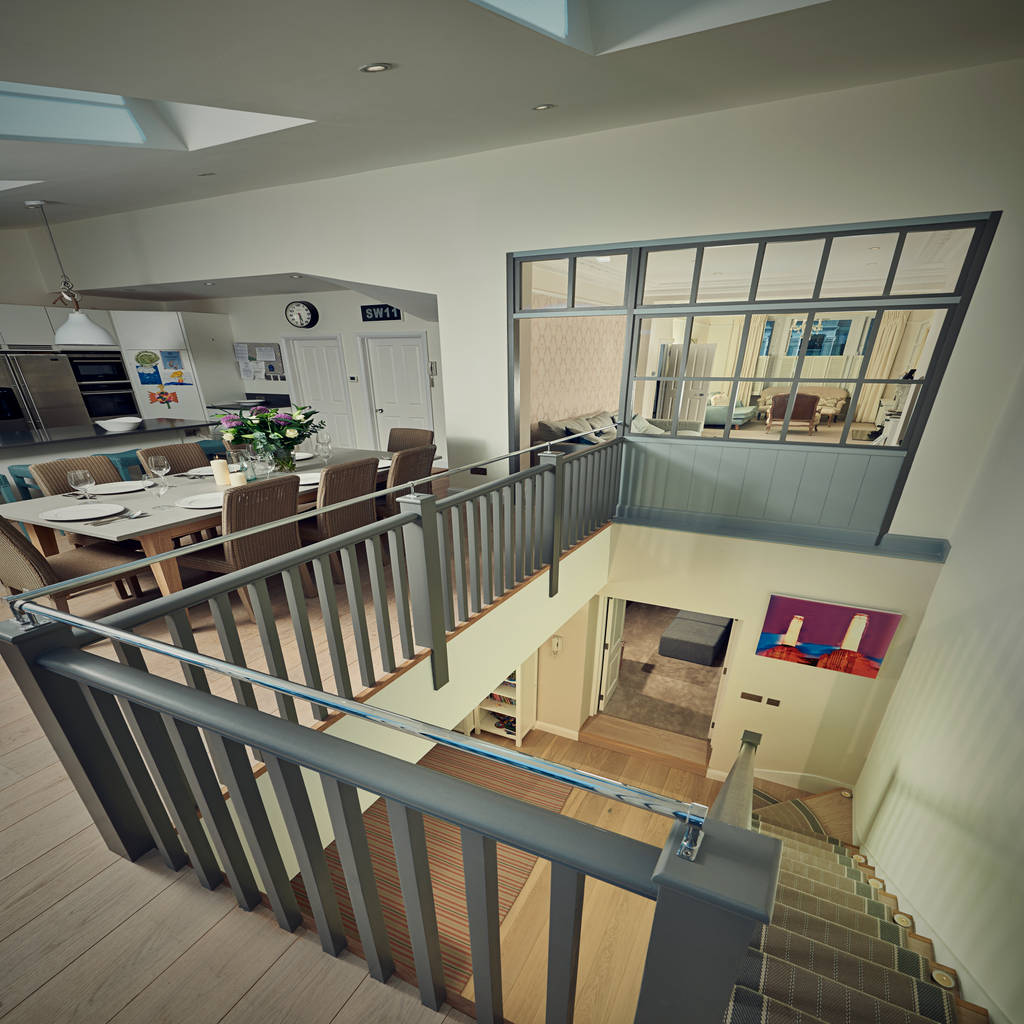 Stairwell adventure in architecture classic style corridor, hallway and ...