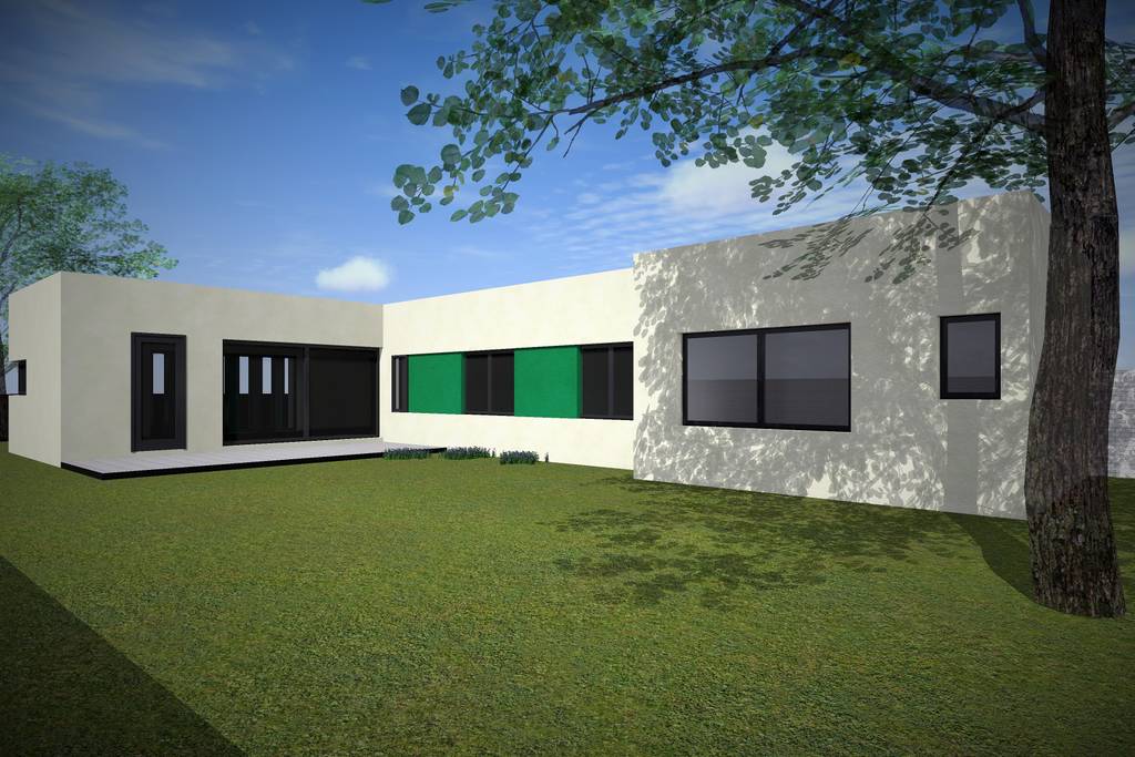 Modelo 3d / fachada fondo | homify