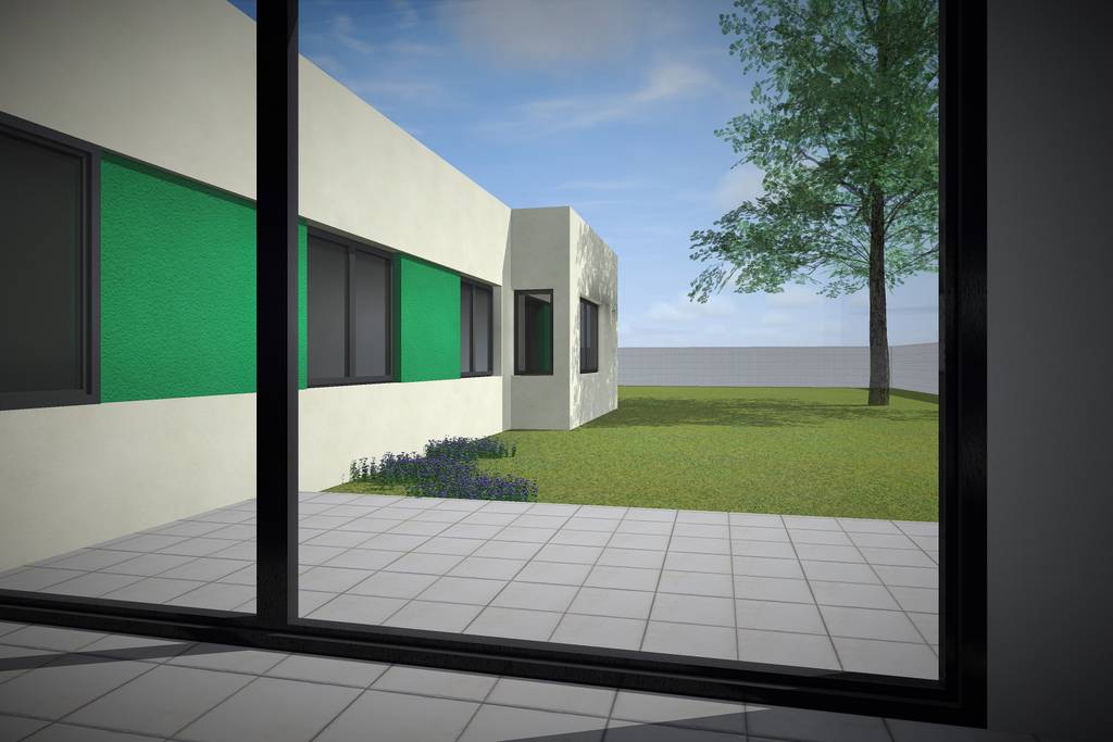 Modelo 3d / vista patio | homify