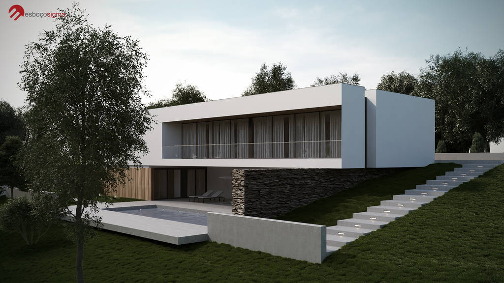 Moradia unifamiliar - tipologia t4, esboçosigma, lda | homify