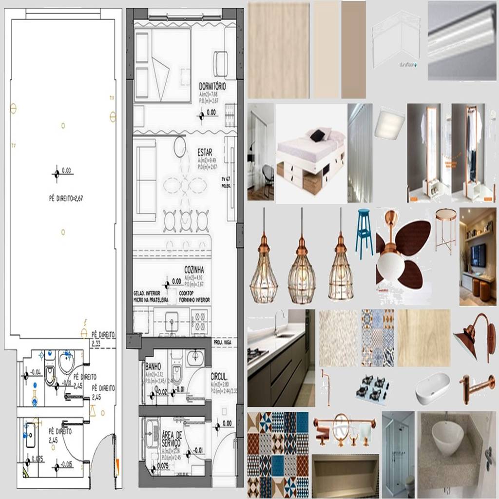 Planta de antes e depois para o loft | homify