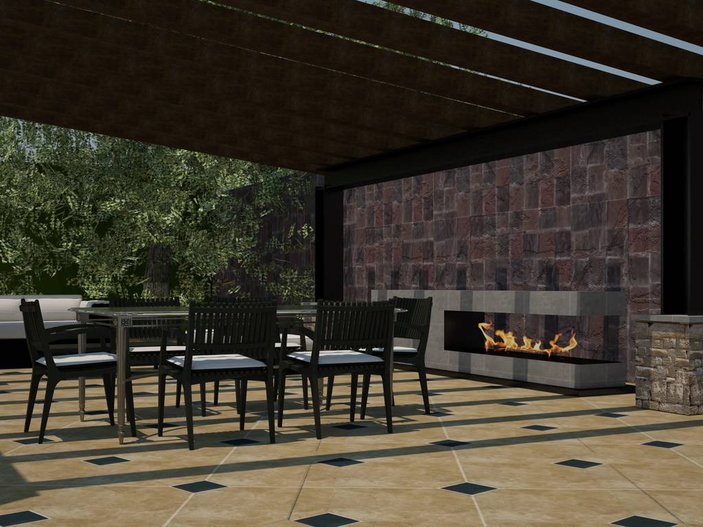 Decoracion render de terraza exterior | homify