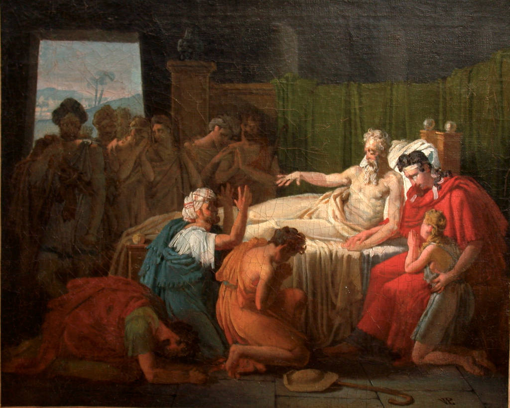 Restauration d'un tableau français académique, atelier aldo peaucelle ...