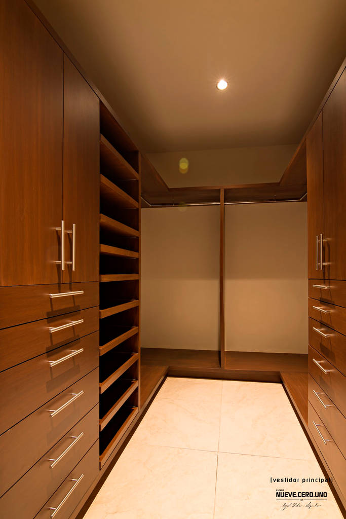 Vestidor recámara principal vestidores modernos de espacio nueve cero ...