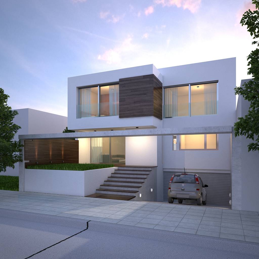Imagen render. fachada. vista desde la calle | homify