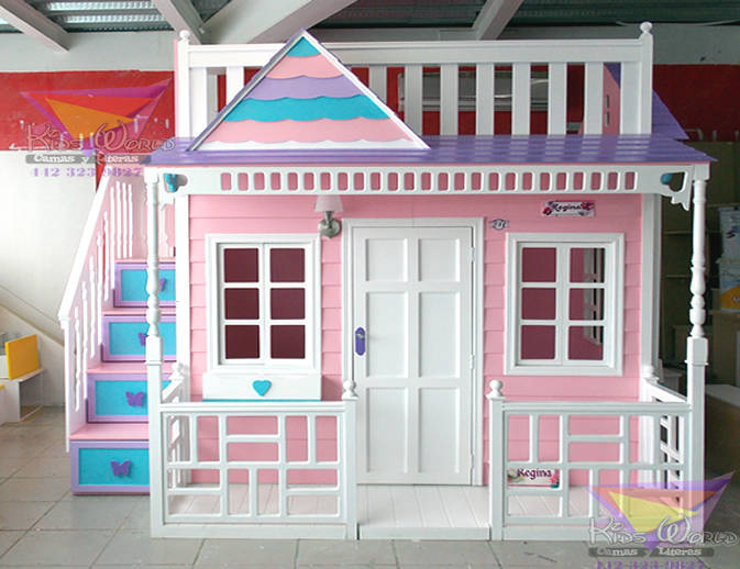 Preciosa casita celstial rosa y azul | homify