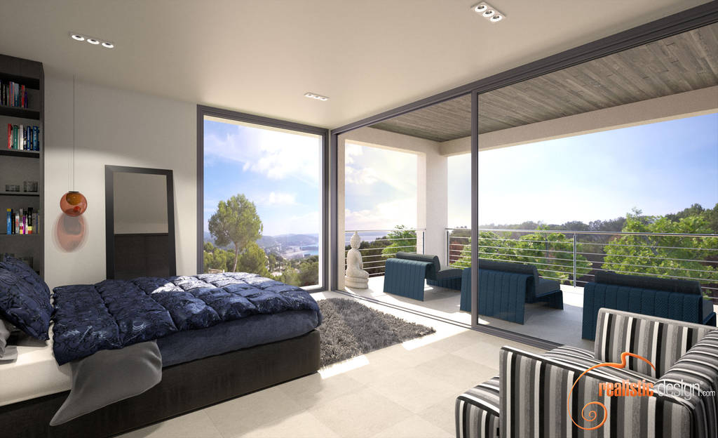 Perspectiva 3d de una de las habitaciones | homify