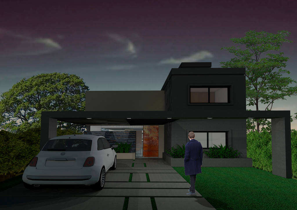 Render fachada frontal | homify