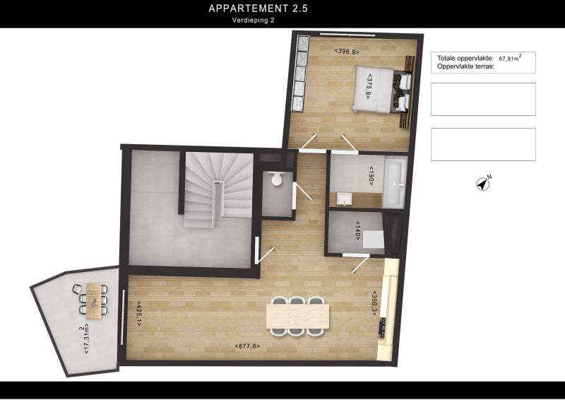 2d color floor plan renderings | homify
